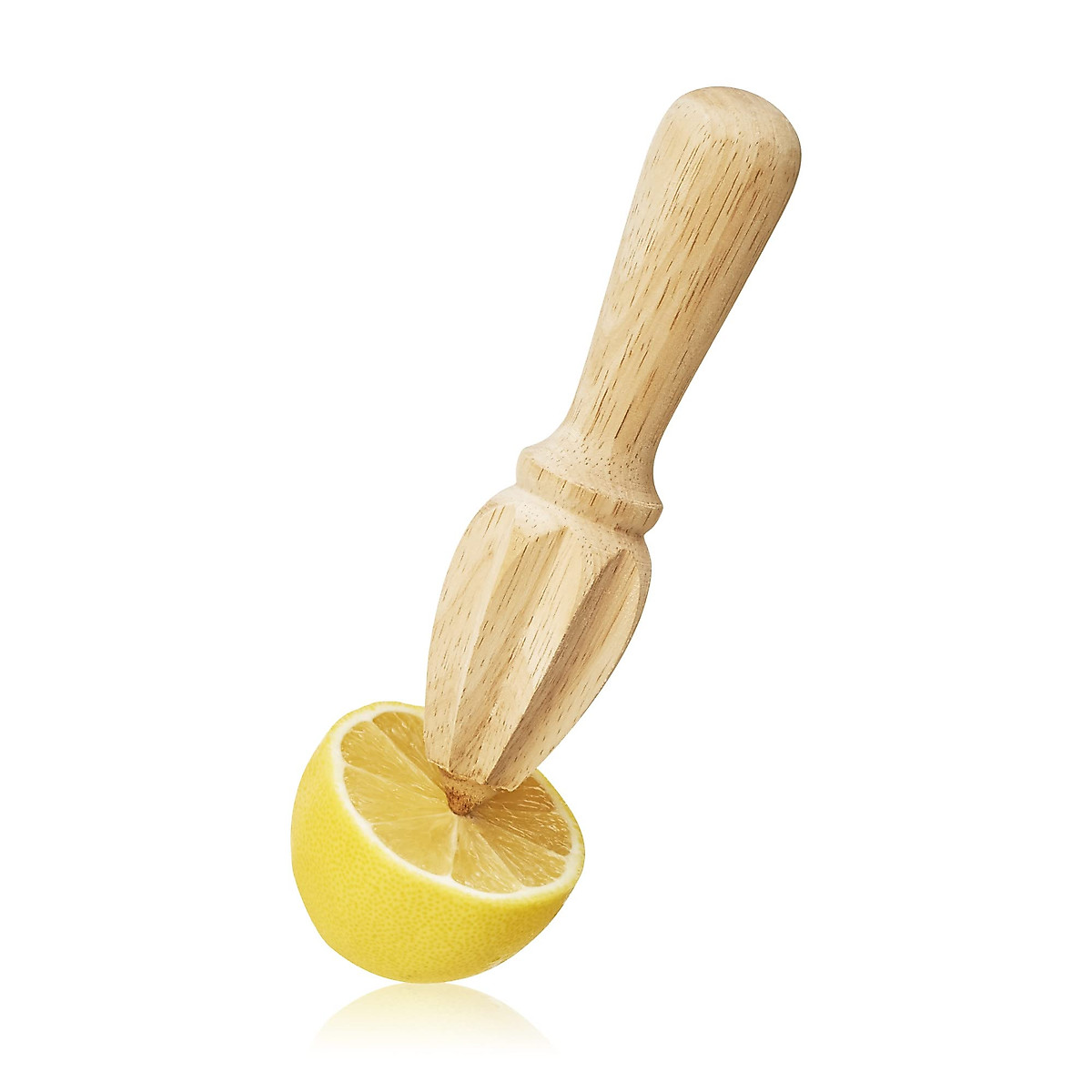 True Juice Citrus Wooden Reamer, Wooden Lemon Juicer, Handheld Citrus Juicer, Juicing Tool, 6.25', Wood
