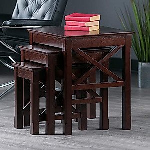 Winsome Xola Nesting Tables, Cappuccino