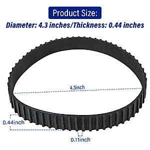 Sander Toothed Drive Belt Compatible With 848530 Porter Cable Fits 351/352 336/337 Variable speed Belt Sanders - 2Pack