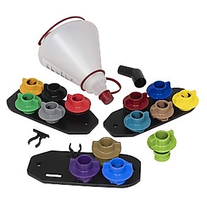 Lisle 19912 Multi-Application Oil Funnel Set, 14 Pc. , Green