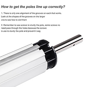 VINGLI Pool Reel Set 14 Feet Up to 18 Feet Aluminum Inground Swimming Pool Solar Cover Blanket Reel Roller