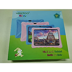 Veidoo Kids Tablet, 10.1 inch Android 10 Tablet Pc with WiFi 2GB RAM 32GB ROM Toddlers Tablet, Google Play Parental Control APP Children's Tablet for Kids(Pink)