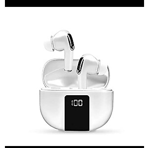 Wireless Bluetooth Earbuds Headphones in Ear with Mic.Touch Control LED Display (Black) High Sound Quality Wireless Earbud, Deep Bass Stereo Bluetooth Earbud with HD Mic(Blue) (AC697N)