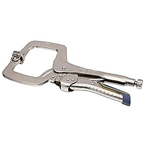 IRWIN VISE-GRIP Welding Pliers, Fast Release, C-Clamp with Swivel Pads, 11-Inch (IRHT82586)