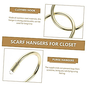 NOLITOY 8 Pcs s Hook Over Door Hanger Belt Hooks for Closet Hooks for Bags Wardrobe Bag Hanger Purse Hook Door Purse Hanger Closet Purse Hanger Bag Type Stainless Steel Pole Hook