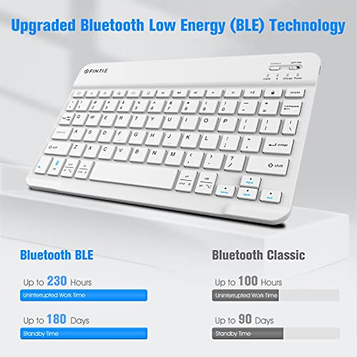 Fintie Keyboard Case for iPad 10th Generation 10.9 Inch Tablet (2022 Release) with Pencil Holder - Soft TPU Back Cover with Magnetically Detachable Bluetooth Keyboard, Blooming Hibiscus