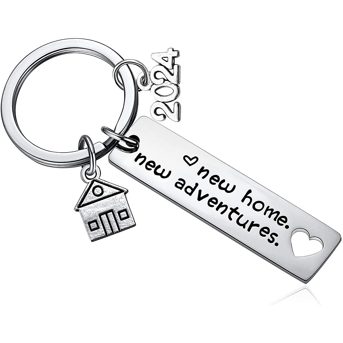 New Home Keychain 2024 Housewarming Gift for New Homeowner House Keyring Moving in Key Chain New Home Owners Jewelry from Real Estate Agent