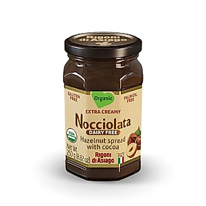 Rigoni di Asiago Organic Dairy Free Nocciolata Classic Hazelnut Spread, 8.82 OZ (Pack of 1)