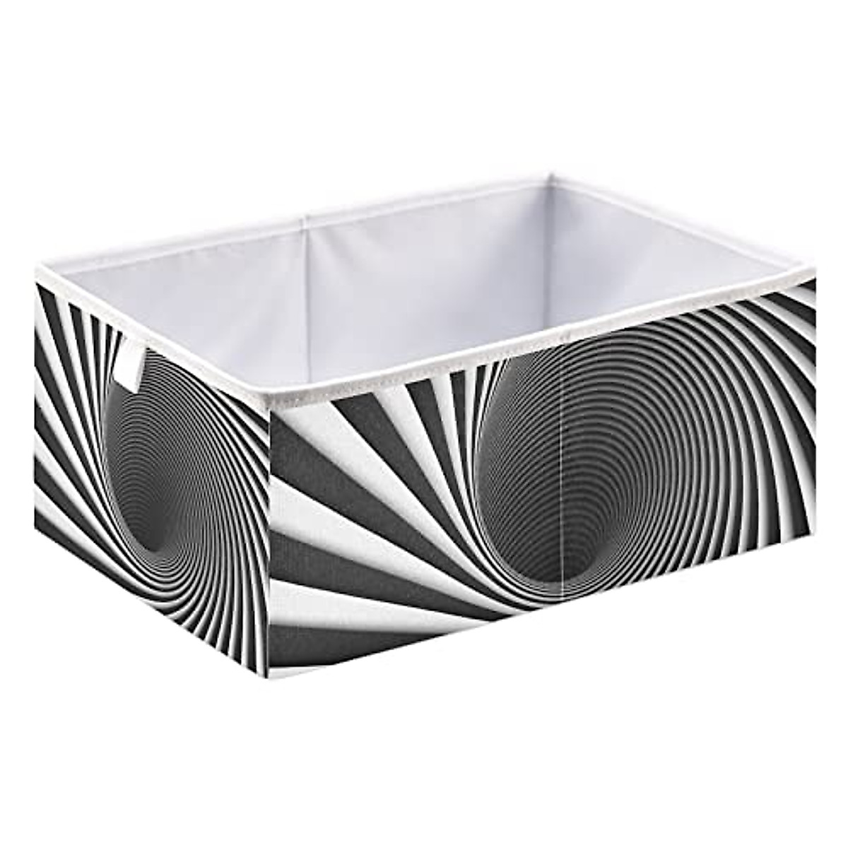 Black Hole 3d Storage Basket Storage Bin Rectangular Collapsible Closet Baskets Toy Storage Box Organizer for Makeup Closet Bathroom Bedroom