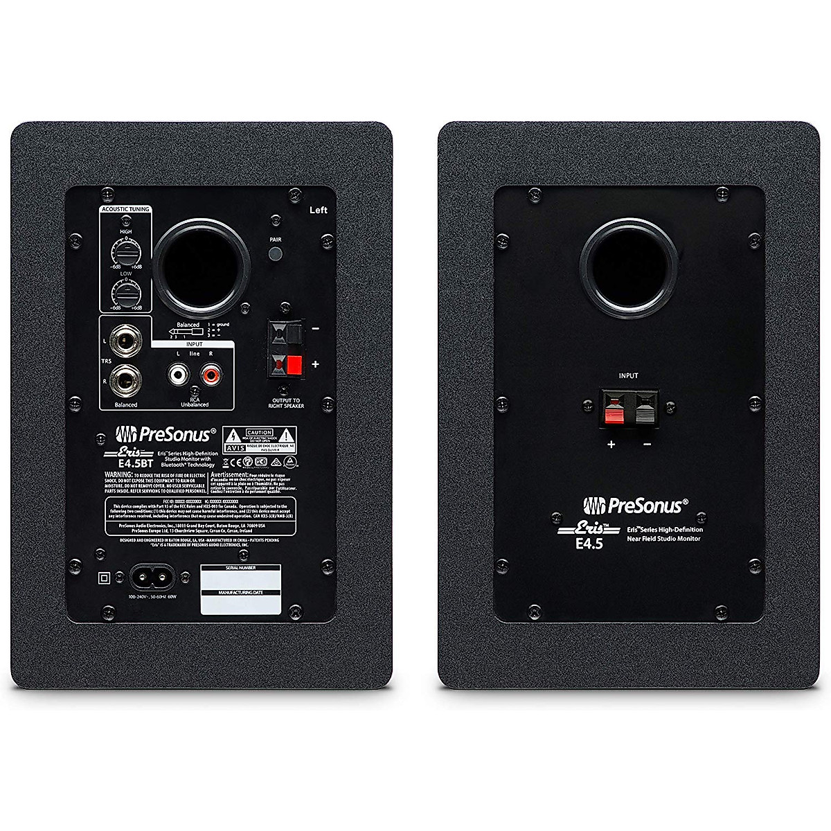 PreSonus Pair of Eris E3.5 BT 2-Way Studio Bluetooth Monitors with Studio One Prime DAW Studio Magic and Plug-in Suite Software Pack and LyxPro Condenser Recording Microphone Kit and Headphones