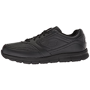Skechers Men's Nampa Food Service Shoe, Black, 13