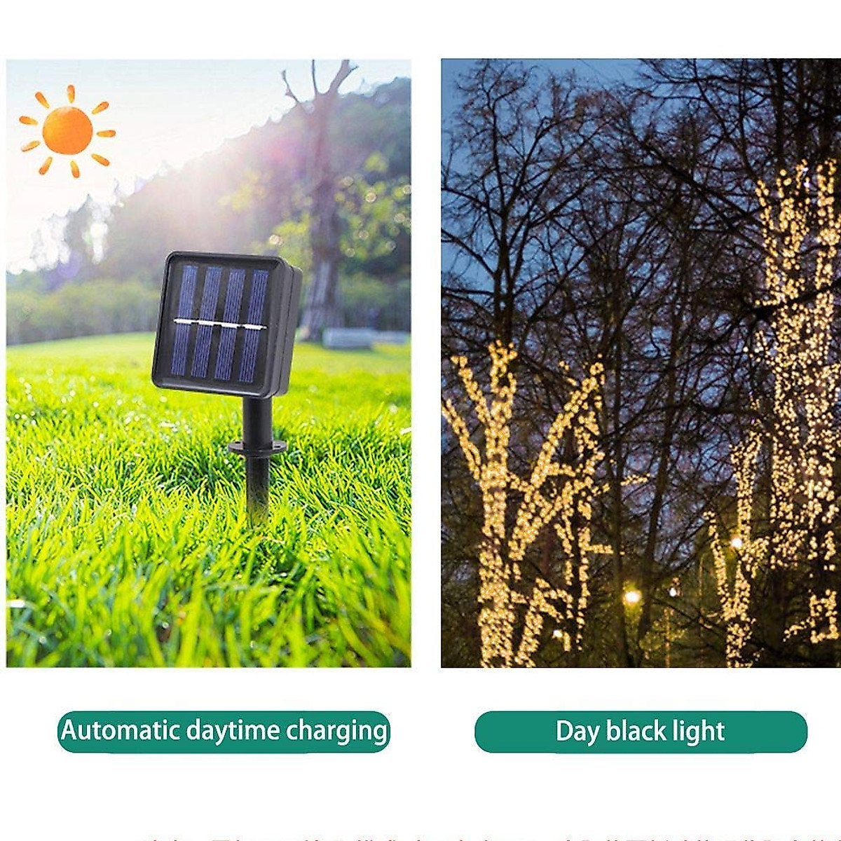 Gavenia Decorative Solar Lights Outdoor,72FT 200 LED 8 Modes Fall Lights Christmas Lights Waterproof Solar Garden Lights Fairy Lights for Home Patio Party Wedding Decor,Warm White