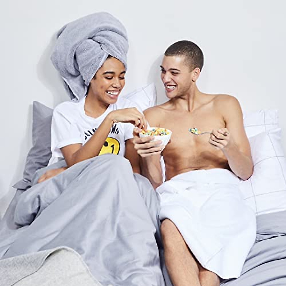 Brooklinen Hand Towel, Luxury Cotton Super-Plush Spa in Smoke Gray - Set of 2