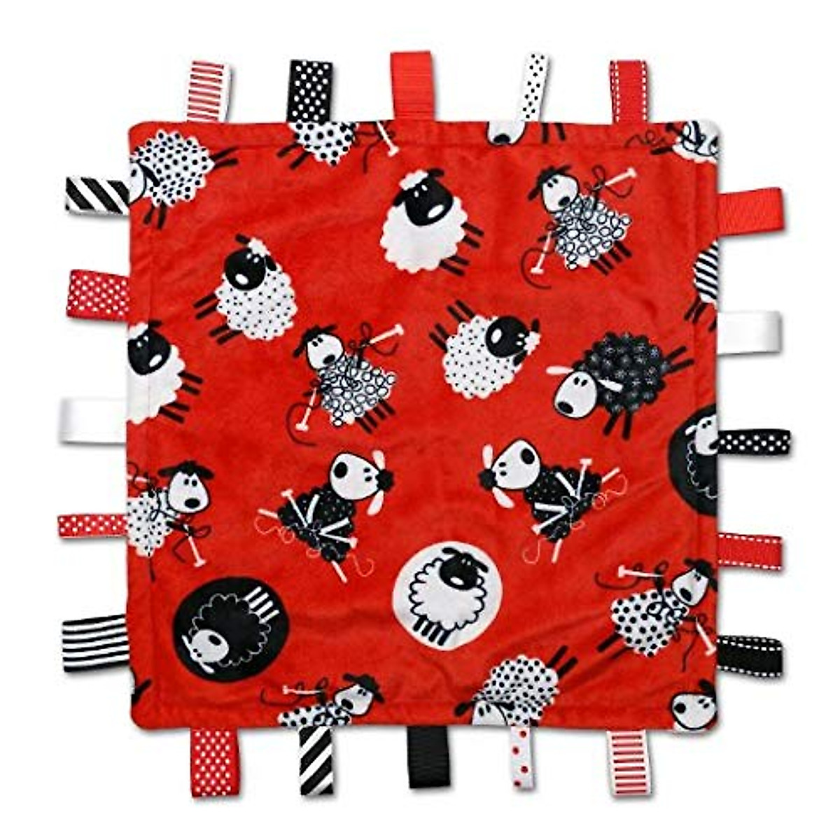 Smarty Baby Bundle - 5 Black, White and Red Infant Toys, Newborn Baby Gifts