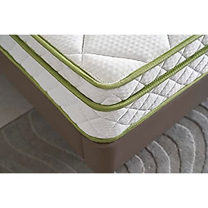 Twin Mattress - 8" Hybrid Mattress with Foam and Spring for Optimal Support and Comfort - Quilted Foam Soft Top - Rolled in a Box - Medium Firm - Oliver & Smith