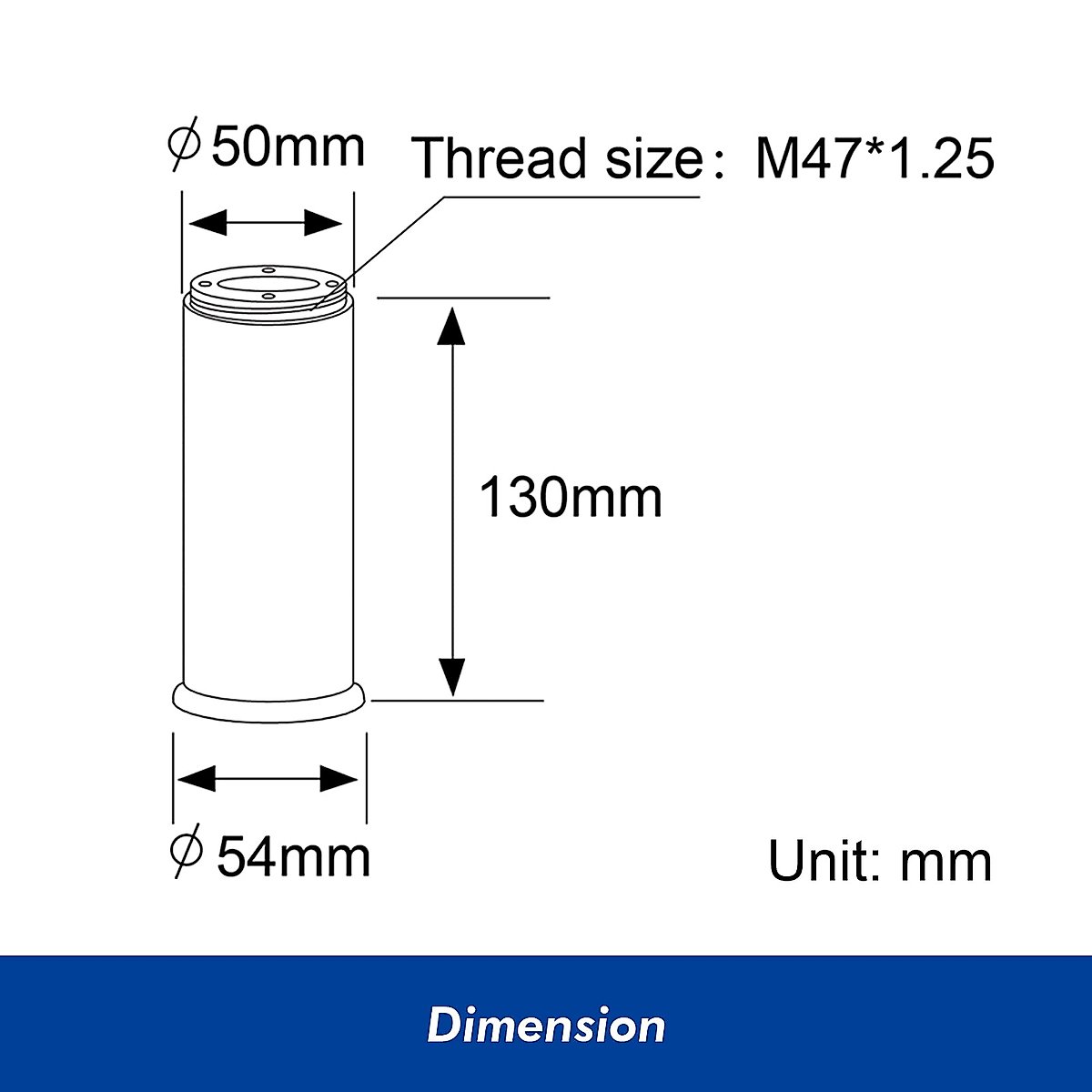 TUSEE Height Adding Pipe for Faucet, Elevating Pipe for TUSEE Manual and Automatic Faucet, Height-Adding Tube of Vanity Vessel Sink Faucet, Chrome, TS-95002C-H125