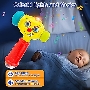 BABYFUNY Toys for 1 Year Old Boy Girl - Baby Hammer Toys with Music Sound & Lights, Baby Toys 12-18 Months, Musical Toys in Entertainment & Learning Mode for 1 2 3 Years Old