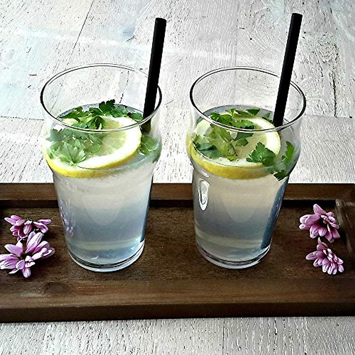 5,000 Black Paper Straws Length 7.67" Diameter 6mm Disposable Drinking Biodegradable Dye Free Bulk Straw | Canada Brown (Black)