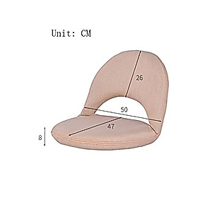 DDTTXP Lazy Sofa Tatami Folding Cushion Sofa Foldable Single Small Sofa Bed Living Room Esports Game Seat Home Chair (Color : Coffee)