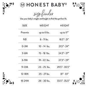 HonestBaby unisex baby 2-pack Organic Cotton Sleeper Nightgown, Bright White, 0-6 Months US