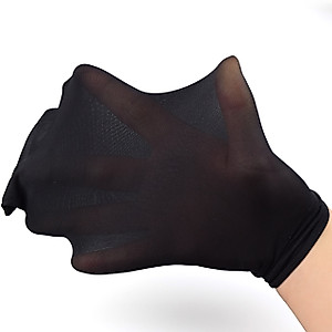 Fitu Women's 10 Pairs Pack Nylon Ankle Tights Hosiery Socks (Black) One Size Black