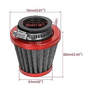 YOXUFA PZ19 Carburetor 19mm Carb Air Filter Kit for 50cc 70cc 90cc 110cc 125cc 4 Stroke TaoTao Baja Coolster Apollo SSR Xmotos X-Pro Thumpstar Chinese Pit Dirt Bike ATV 4 Wheeler Quad Go Kart Parts