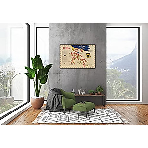 Vintage Photograph of Normandy D-Day WW2 Map Print, 1994 World War 2 Wall Art D-Day Military Decor Gifts - Historical Poster and Art Prints War Military American History (16x24)