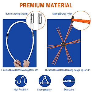HOXHA Chimney Sweep Kit Cleaner