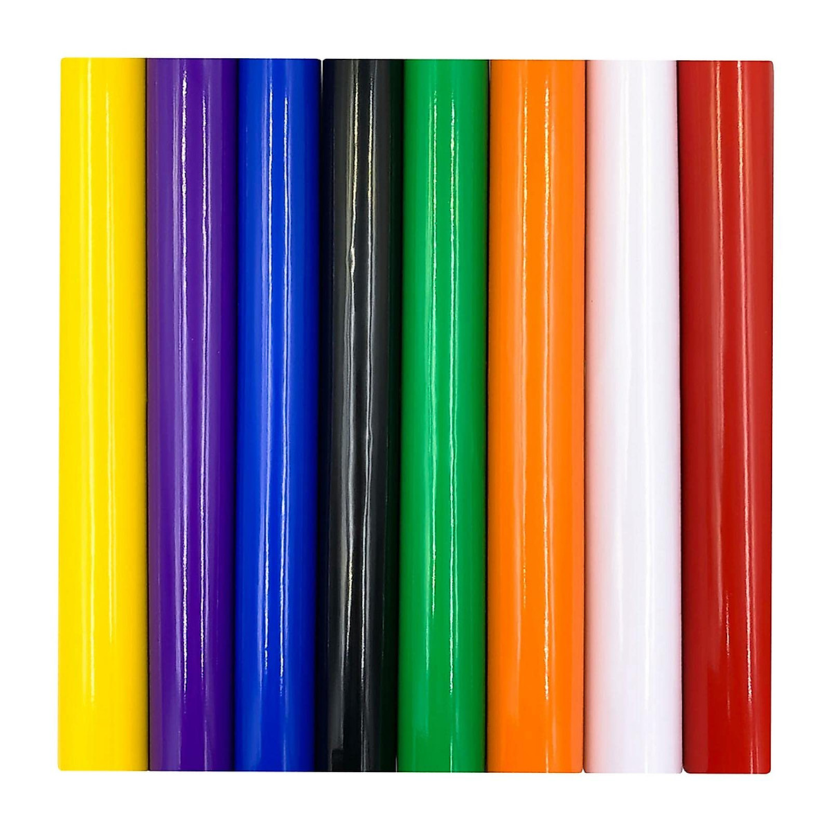 misppro Assorted Colors Vinyl Kit Permanent Self Adhesive PVC Transfer Rolls Craft Art Glass Cups Posters Perfect Use with Transfer Tape 12x20/10 Inch Roll - 30x50cm