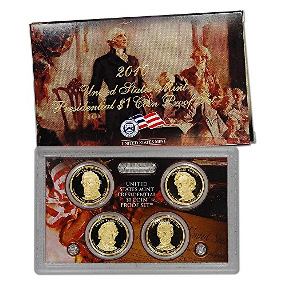 2010 S US Mint Presidential $1 Coin Proof Set OGP Proof