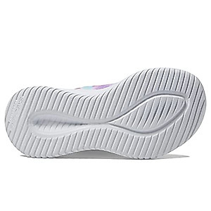Skechers Kids Girls Ultra Flex 3.0-Color Me Sleek Sneaker, Lavender/Multi, 2 Little Kid
