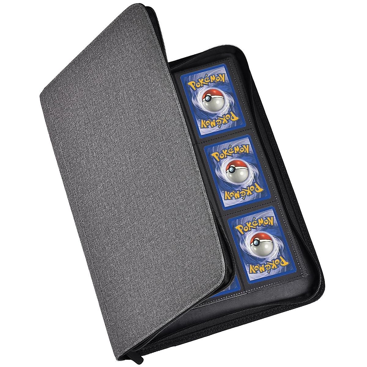 HerriaT Trading Card Binder, 9 Pocket PU Cover Card Collection Binder for 360 Cards, Premium Card Book, Sturdy Card Holder Folders, Card Album for YuGiOh, MTG, TCG, Game Cards & Sports Cards