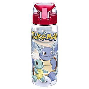 Pokemon Reusable Tritan Plastic Water Bottle with Flip Top Cap