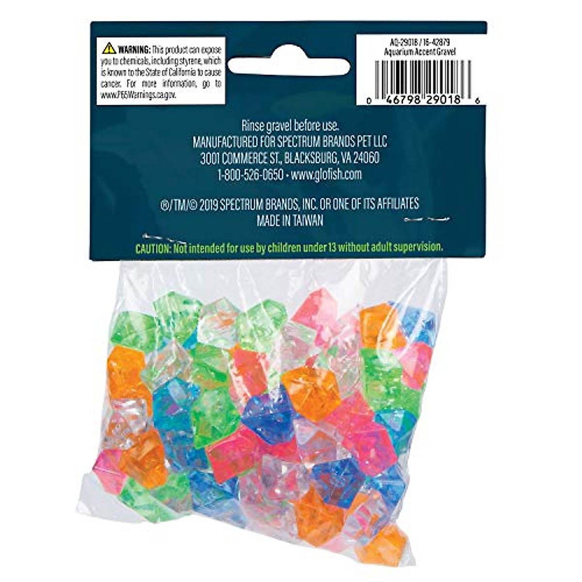 GloFish Accent Gravel for Aquariums, 2.8 Oz