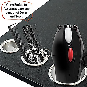 QUEESALN Salon Hair Styling Station Dryer Curling Hot Iron Appliance Tube and Comb Accessories Holder Tube Package Salon Station Organizer Holder Iron Tube