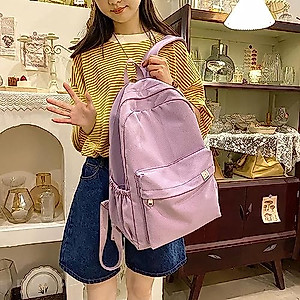 ZOVALI Difa Backpack, Difa Bear Backpack, Difa Canvas Backpack, Cute Aesthetic Backpack, Travel Laptop Backpack (Green)