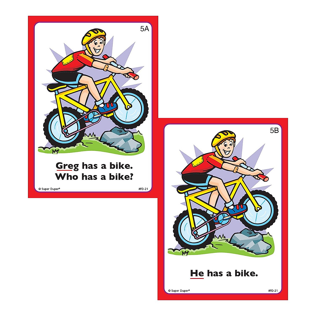 Super Duper Publications | Pronoun Parade Flash Cards | Grammar and Reading Skills Fun Deck | Educational Learning Materials for Children