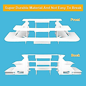 MgcSTEM Portable Product Display Rack || While Waterproof Display Shelf for Vendors，Craft Fair Display stand,Craft shows，Farmers Market Display, Trade Show Supplies