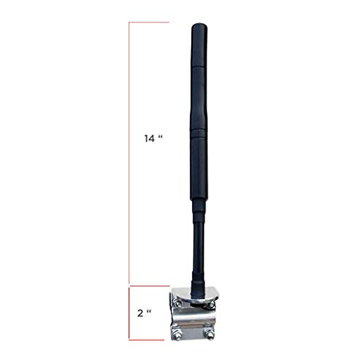 SiriusXM Satellite Radio Truck Antenna with 14 Inch Mast and Mirror Mount Bracket, Works with All SiriusXM Receivers and Legacy Sirius and XM Radios