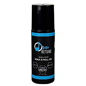 Retune Wellness Rock n Roll On 2000mg Hemp Oil w DMSO for Recovery
