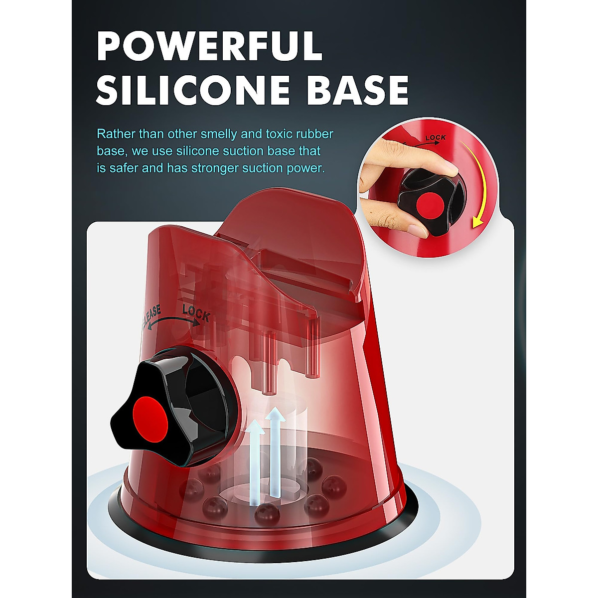 LucGee Rotary Cheese Grater with Handle - 3 in 1 Cheese Shredder Rotary Grater Stainless Steel Handheld, Vegetable Slicer for Fruit, Cheese, Nuts(Red)