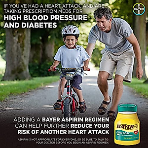 Bayer Chewable Low Dose Baby Aspirin Cherry Flavor 36 Tablets - 2 Pack