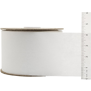 Wrights White Blended Woven Drapery Tape Craft Supplies, 50 Yards Long and 4'' W