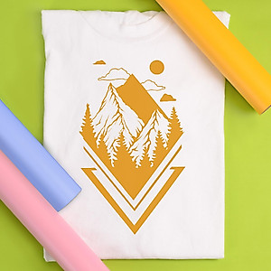 Siser EasyWeed Heat Transfer Vinyl 11.8" x 2FT Roll - Compatible with Siser Romeo/Juliet & Other Professional or Craft Cutters - Layerable - CPSIA Certified (Mustard - HEX #DF9522)