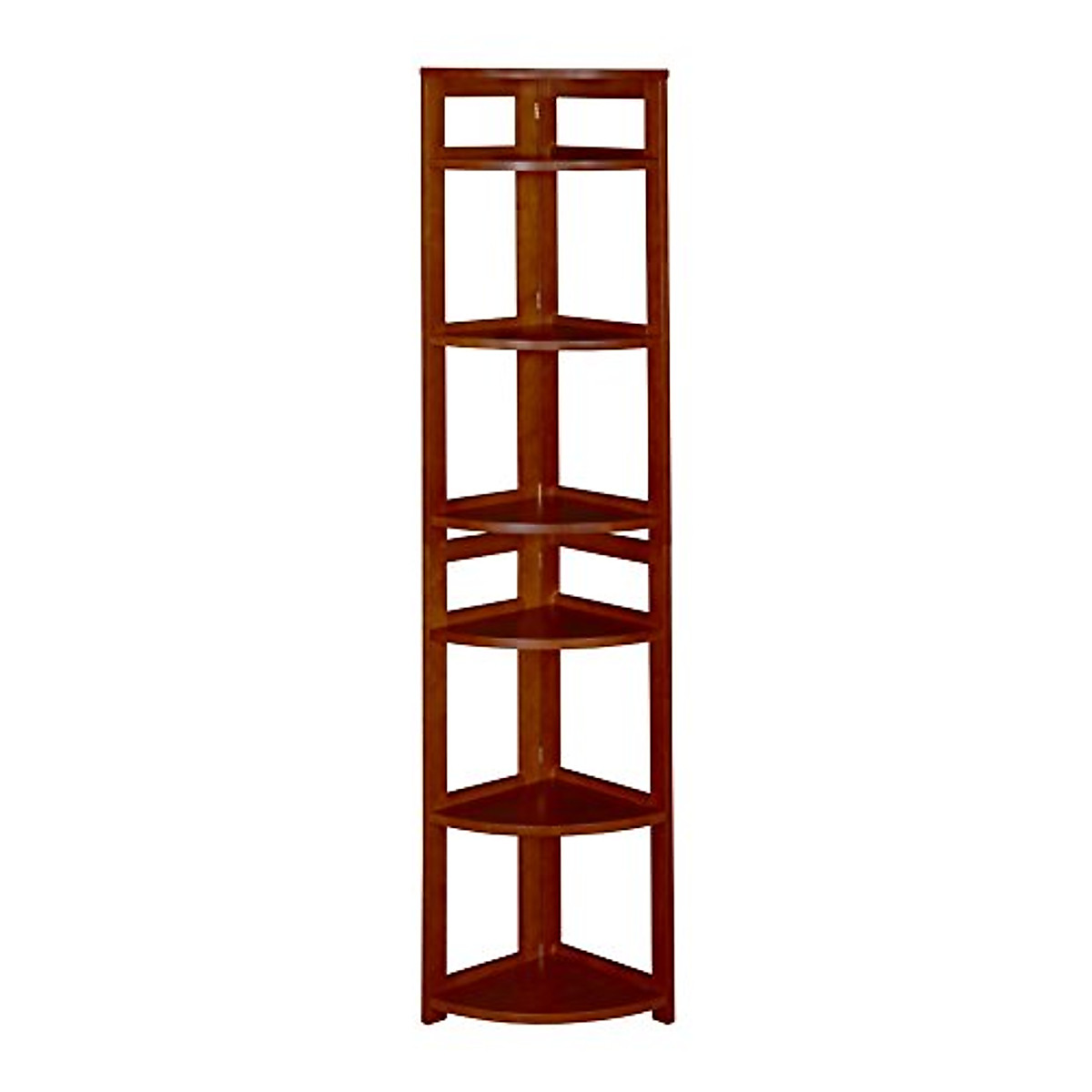 Regency Flip Flop 67-inch High Corner Folding Bookcase- Cherry