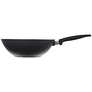 Woll Lite/Plus Diamond Reinforced Nonstick Scratch Resistant Cast AluminumWok, 11.75-Inch, Black