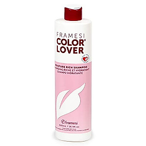 FRAMESI Color Lover Moisture Rich Sulfate Free Shampoo with Quinoa & Aloe Vera, Color Treated Hair, Fresh, 16.9 Fl Oz