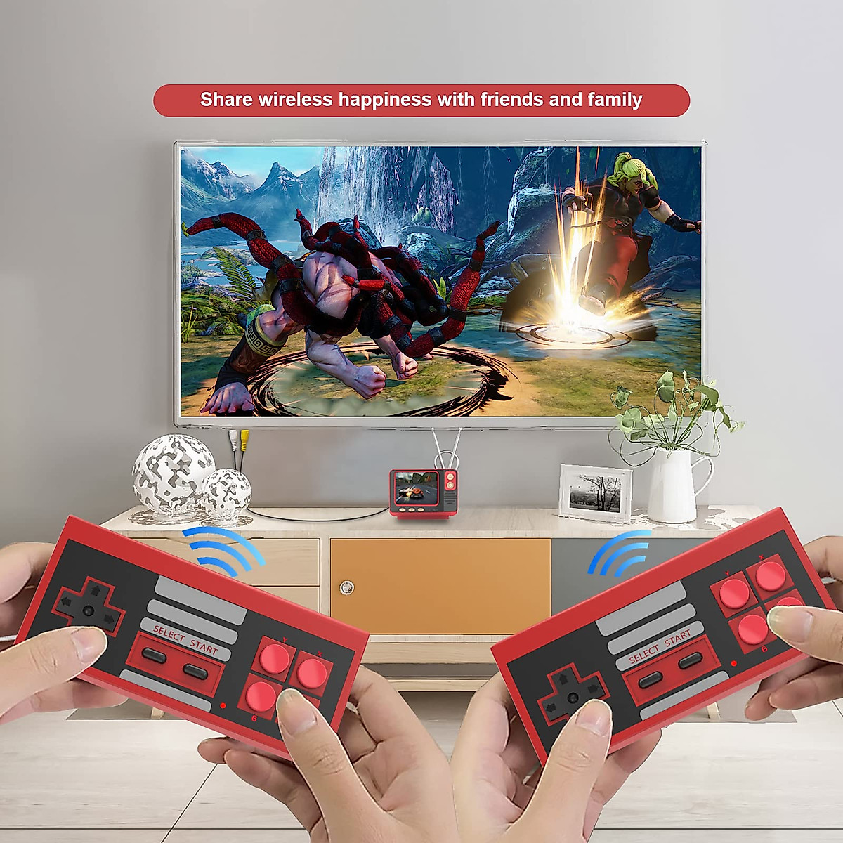 Handheld Gamepad Games Controller for GV300S Games Console (Red)