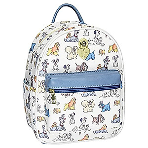 Disney Dogs Saffiano Faux Leather Tote Bag Mini Backpack