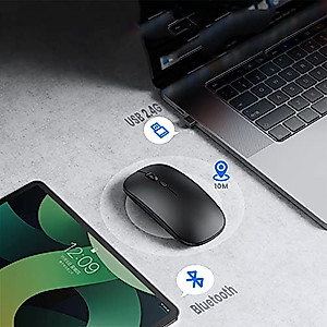 Wireless Mouse Bluetooth Rechargeable Mouse Wireless Computer Silent Mause Ergonomic Mini Mouse USB Optical Mice for PC Laptop